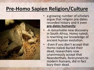 WH 1111, Human Origins and the Beginning of History | PPTX