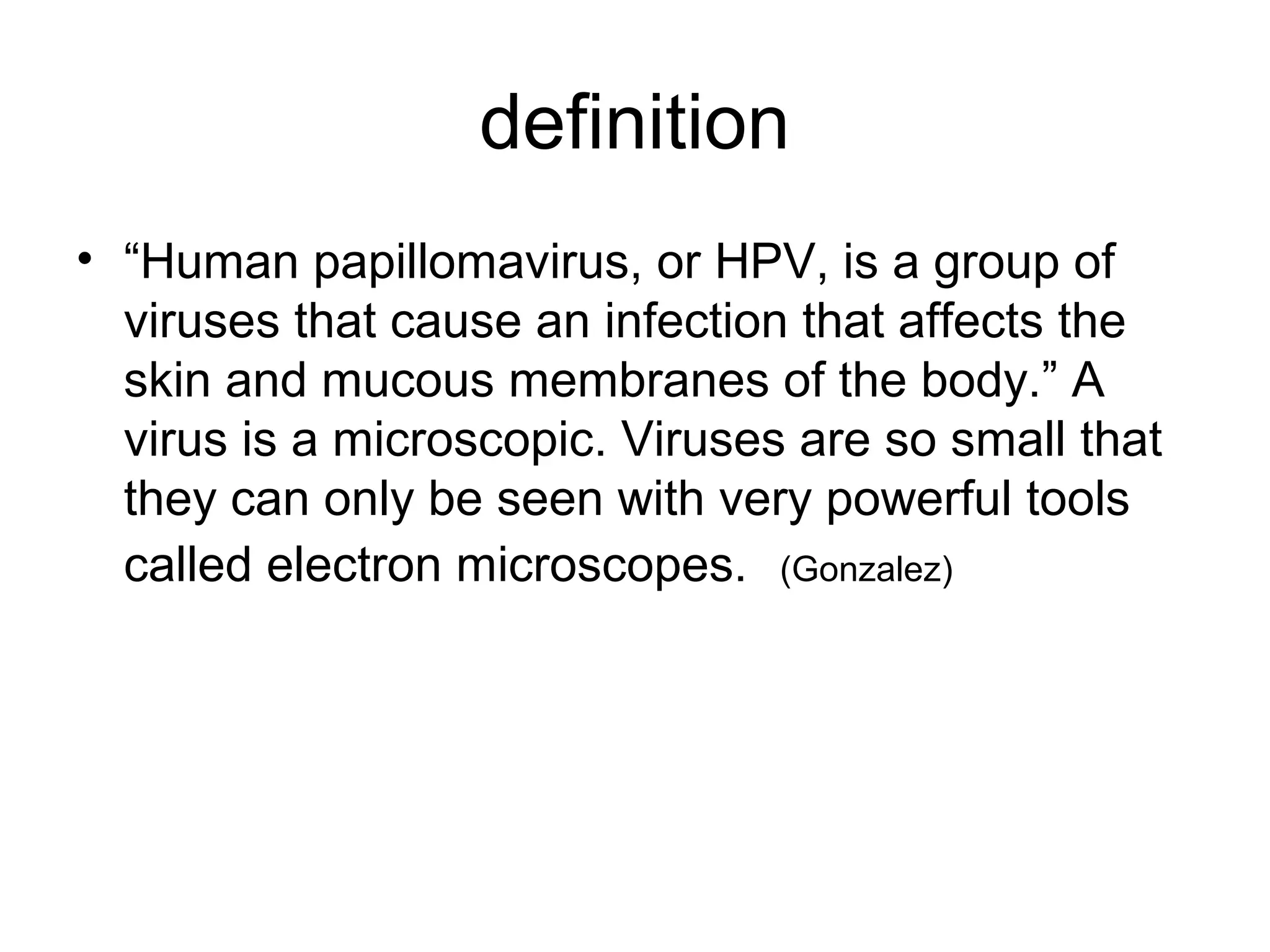 Human papillomavirus | PPT