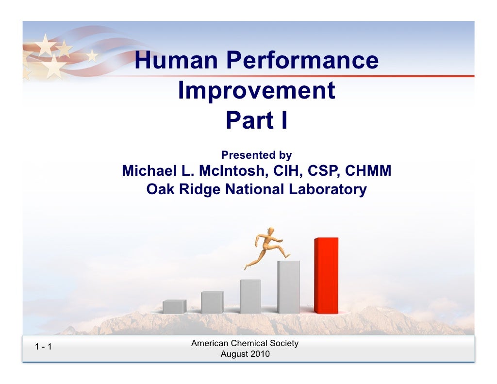 Principles of Human Performance Improvement Principles of Human Performance Improvement