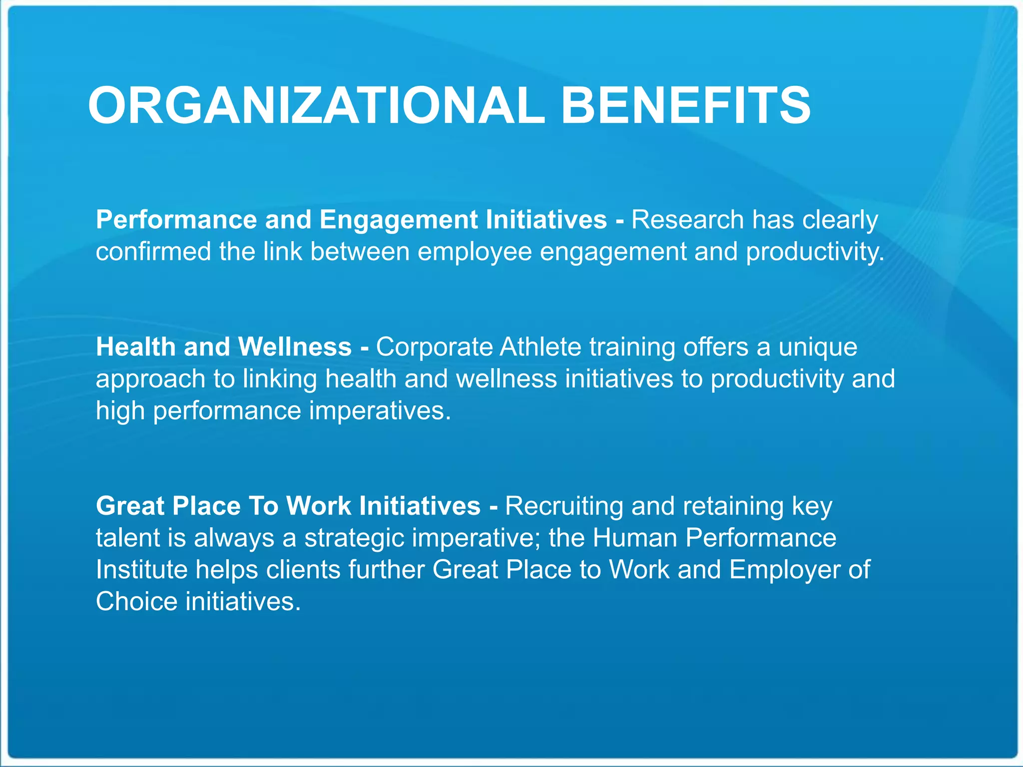 Human Performance Institute Presentation 2010 | PDF | Human Resources ...