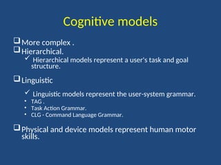 Human performance Models and (lect2).ppt