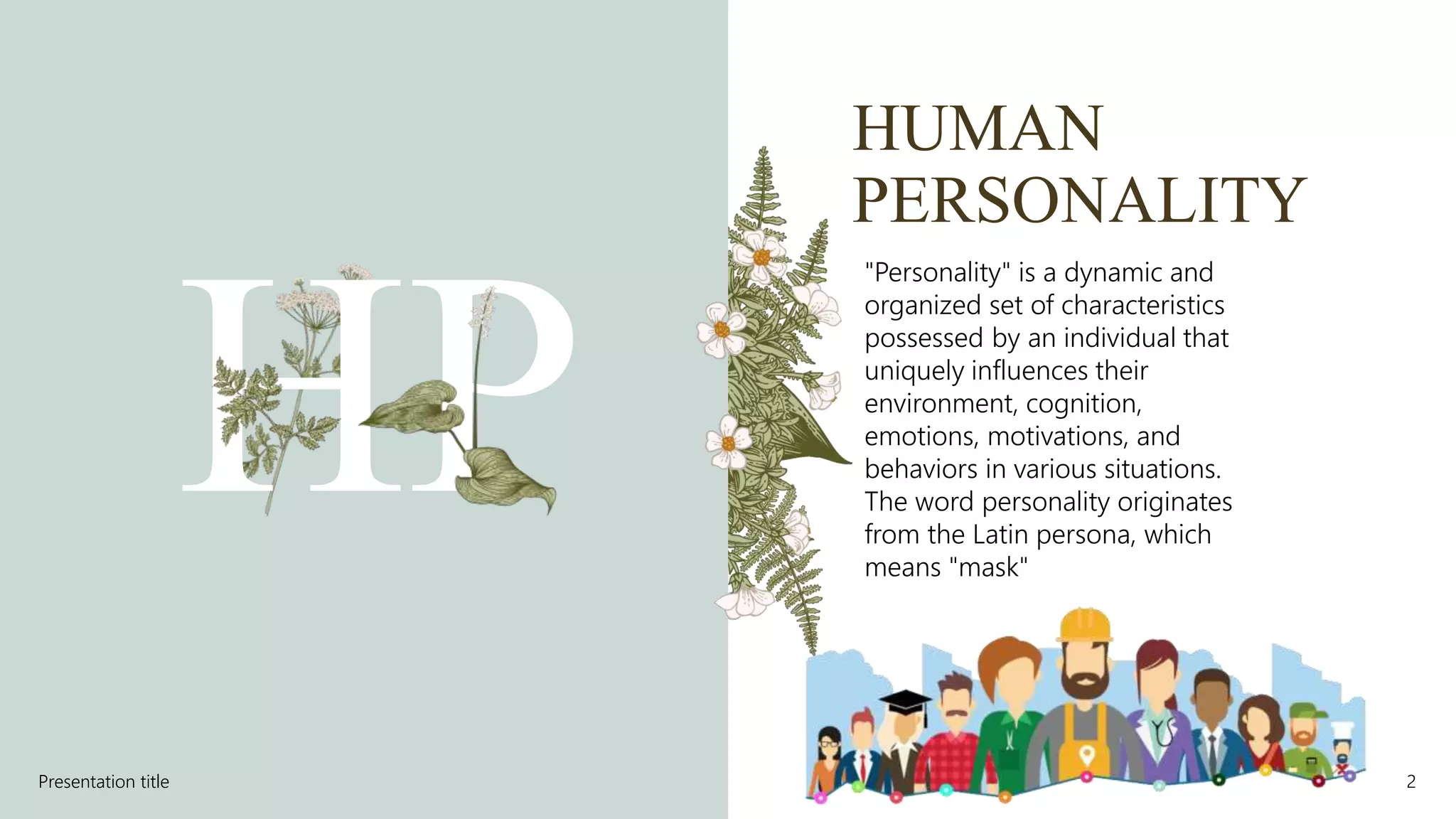 Human Personality Expressed By Their Thoughts.pptx