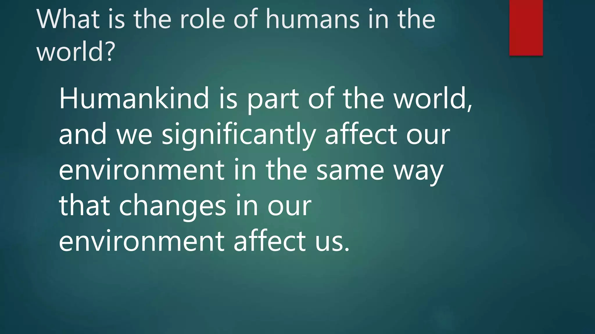 Human person and the environment | PPTX