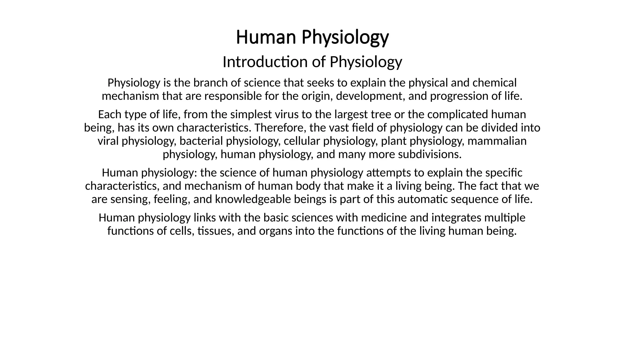 Human Physiology 1 lecture.pptx.................... | PPTX