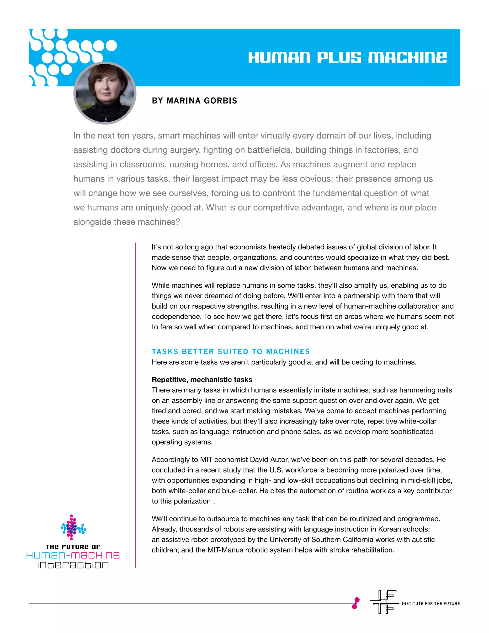 Human plus machine | PDF