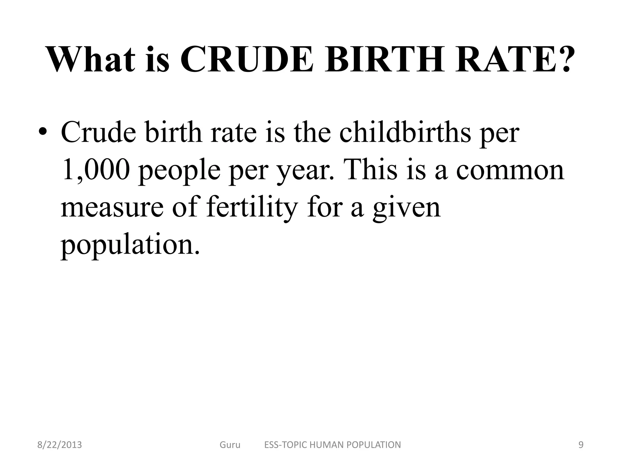 IB ESS Human population | PDF