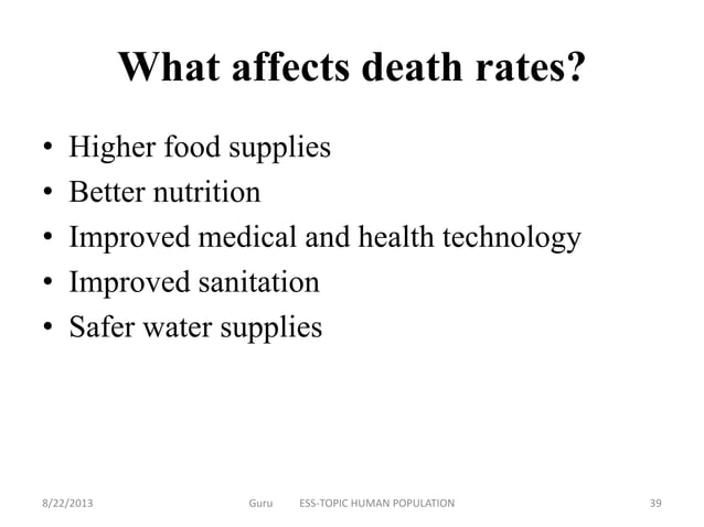 IB ESS Human population | PDF