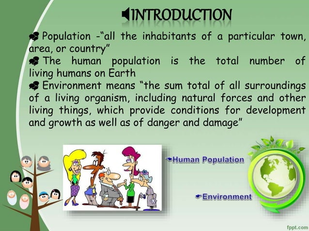 Human population and Environment | PPT