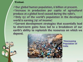 Human population and Environment | PPT