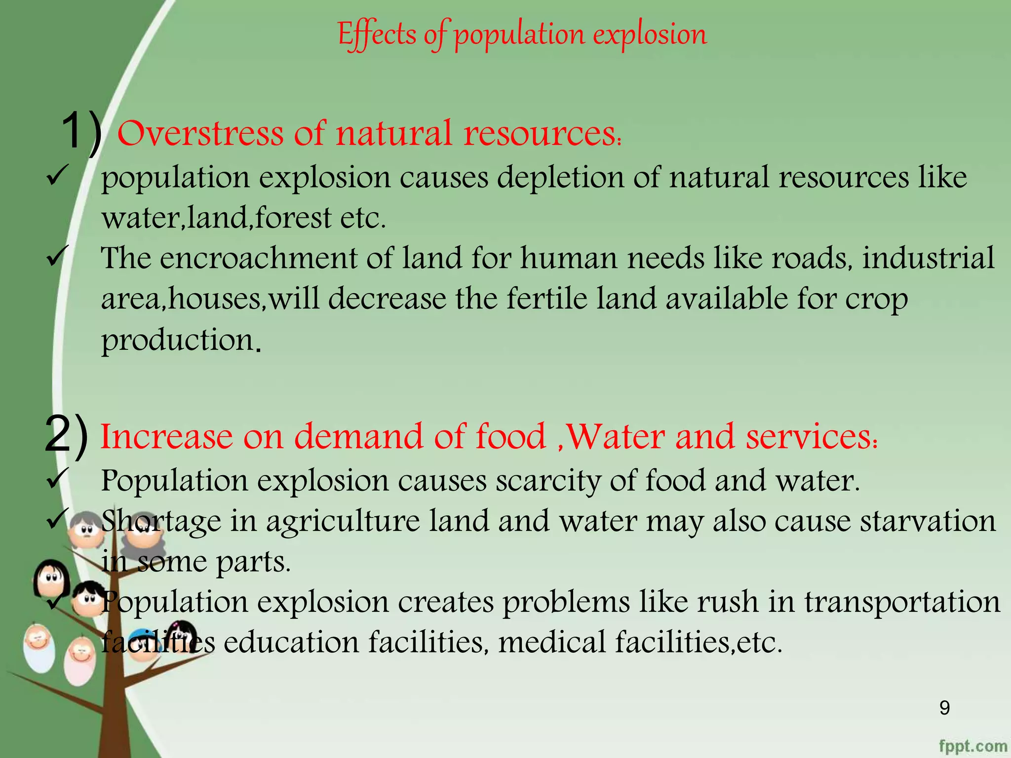Human population and environment | PPTX