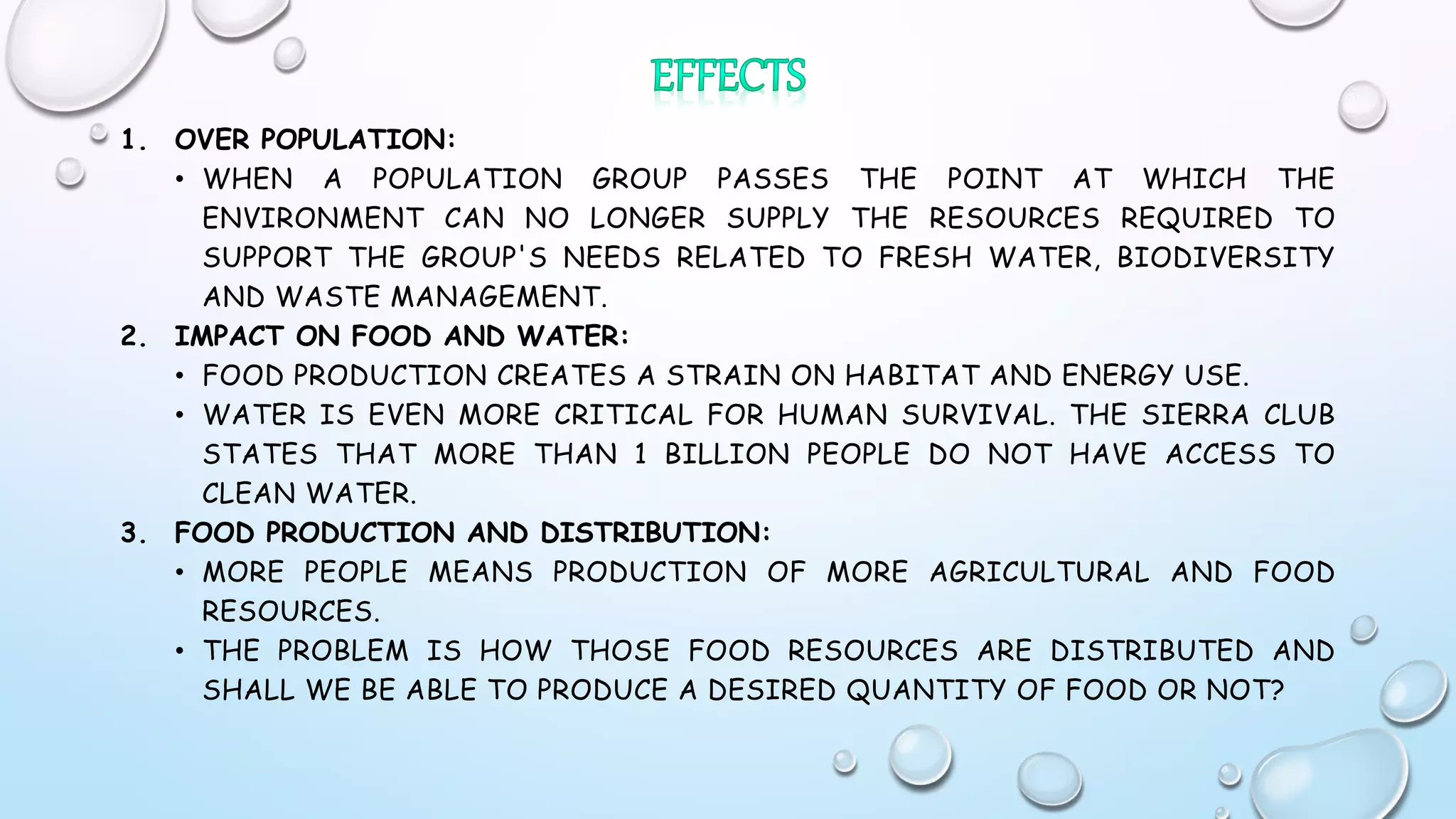 Human population and environment chapter 2 | PPSX