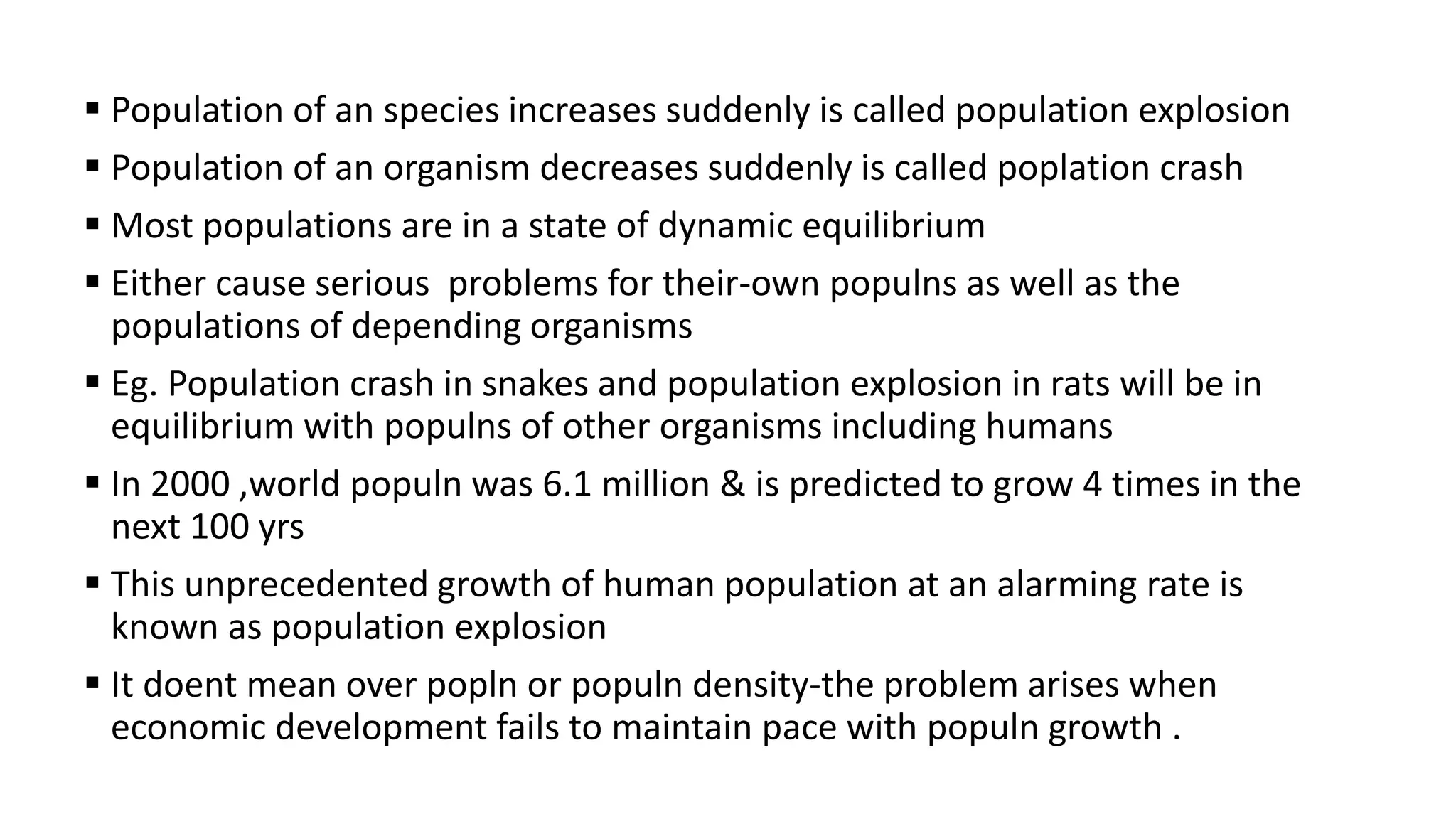 Human population and the environment | PPTX