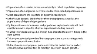 Human population and the environment | PPTX
