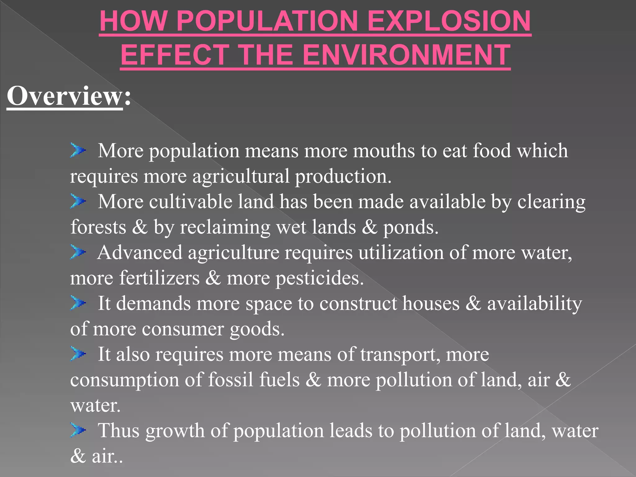 Human population explosion | Causes, Effects & solutions || by Mamoona ...