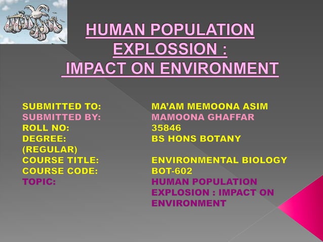 Human population explosion | Causes, Effects & solutions || by Mamoona ...
