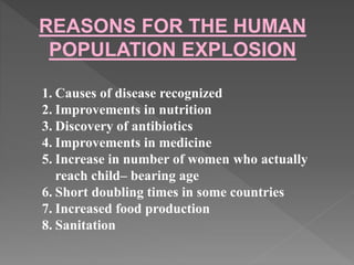 Human population explosion | Causes, Effects & solutions || by Mamoona ...