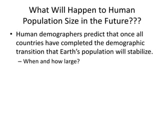 Human population growth | PPTX