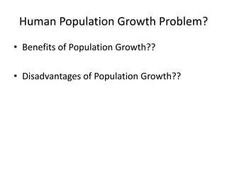 Human population growth | PPTX