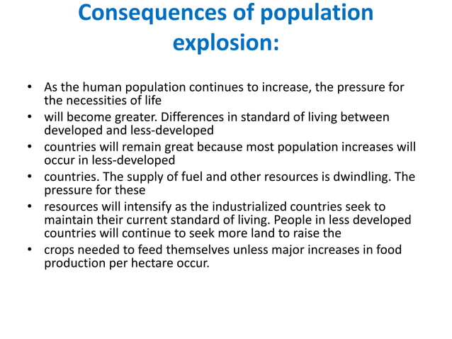 Human population, population issues, population growth curvue, factors ...