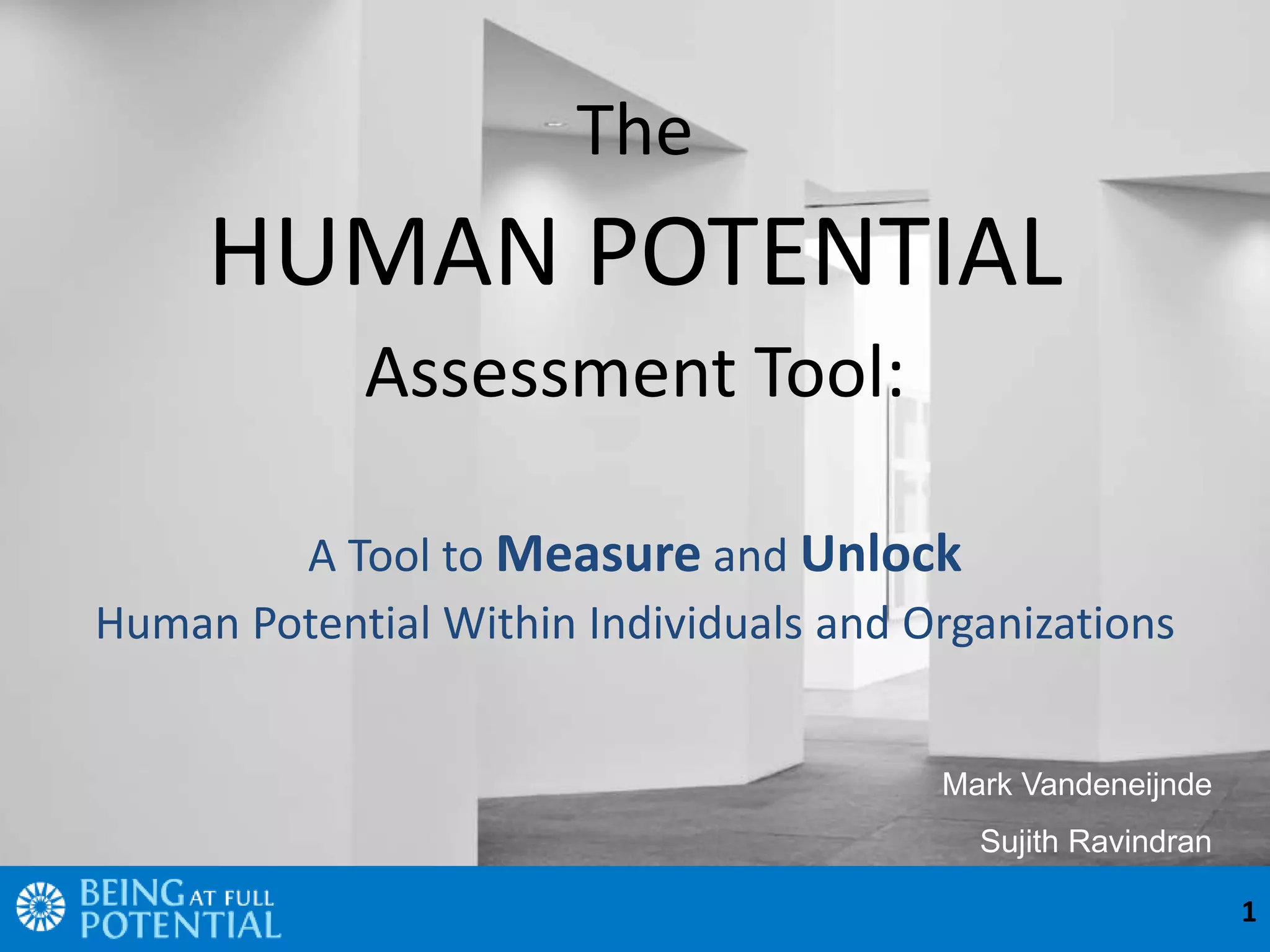 Human potential assessment tool introduction description slideshow view ...