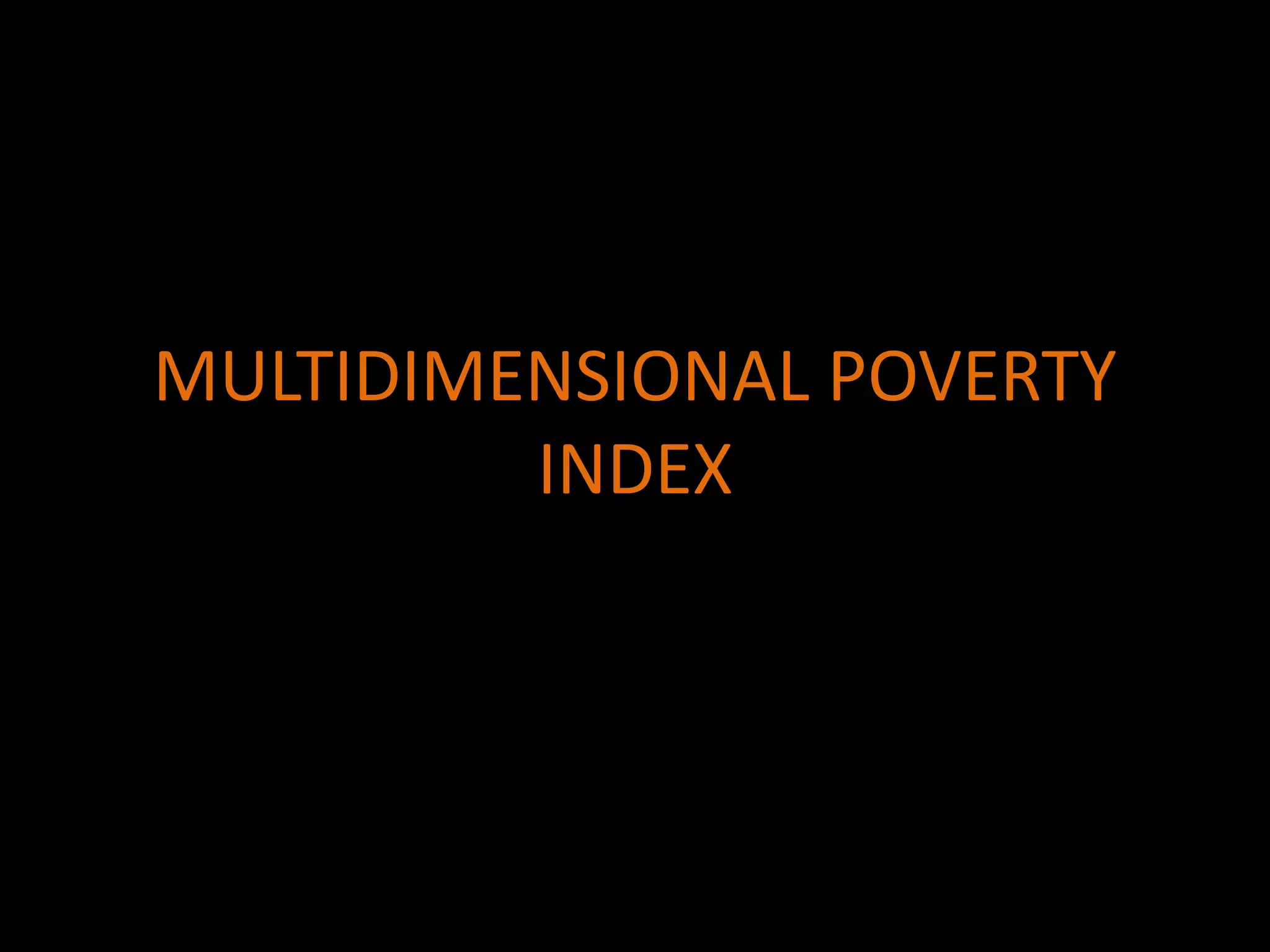 Human poverty index | PPTX