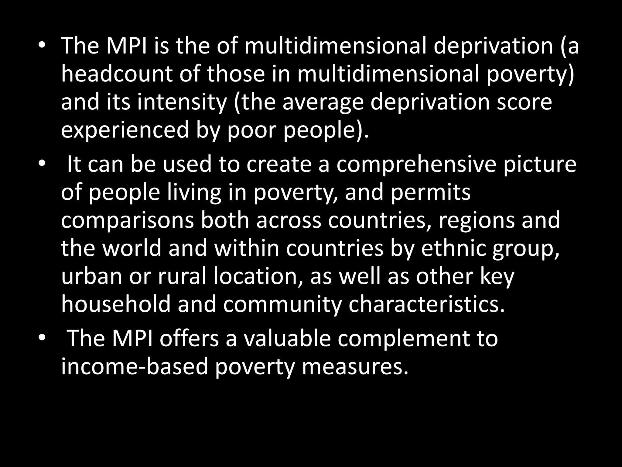 Human poverty index | PPTX
