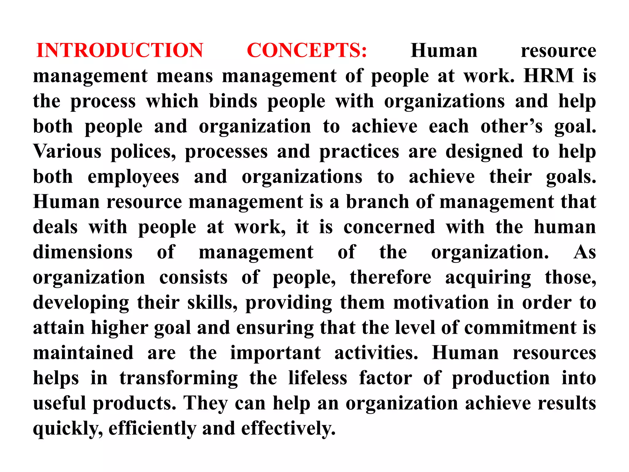 Human Recourse Management B Com Hons Class I III Sem HRM.pptx