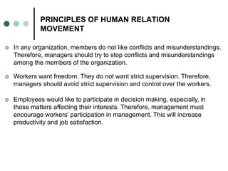 Behavioral approach, Human relation VS behavioral science | PPTX