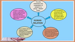 Human relation and leadership (by alotencio & anonuevo) | PPTX