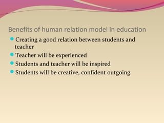 Human relation model | PPT