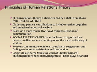 Human relation model | PPT