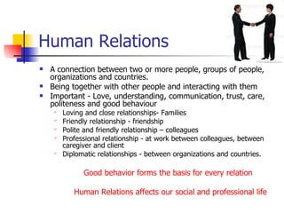 Human Relations | PPT