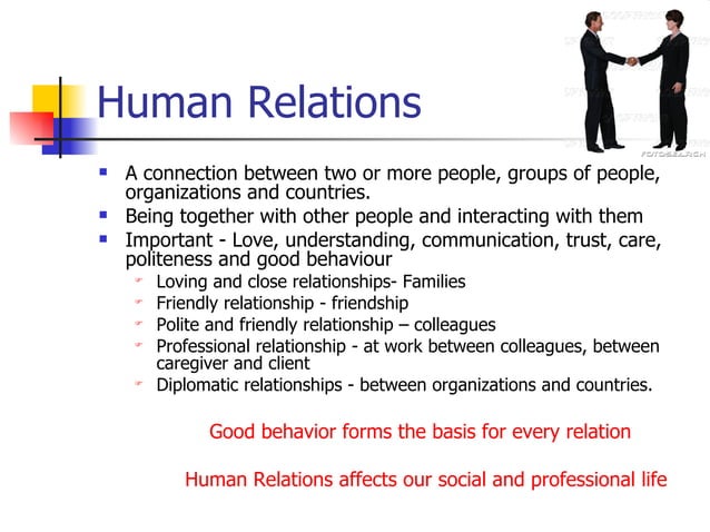Human Relations | PPT | Family and Relationships
