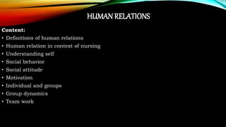 Human relations | PPTX