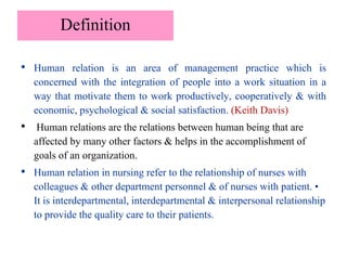 Human relations | PPTX