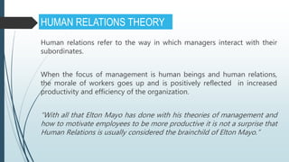 Human Relations and the Motives of Man | PPTX