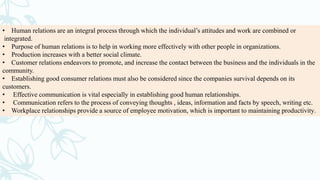 Human relations and organization behaviour | PPTX