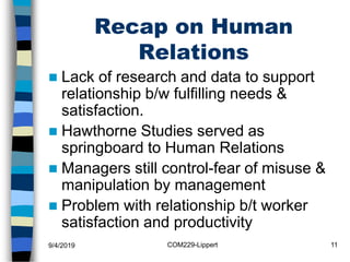 Human relations approach for BCOM, MBA, MCOM , CA, CMA, CA | PPTX
