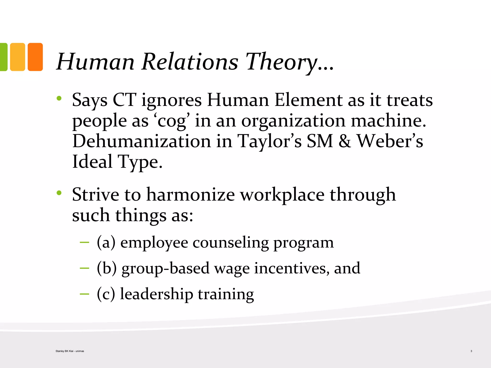 Human relation theory_l5 | PPT
