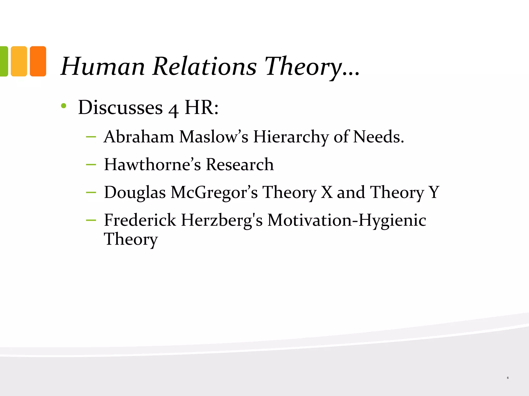 Human relation theory_l5 | PPT