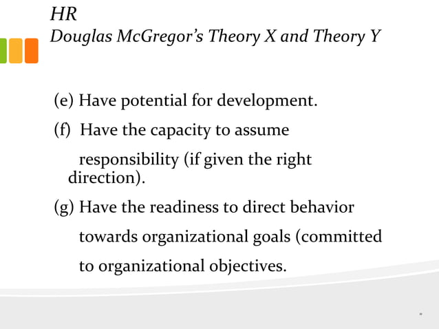 Human relation theory_l5 | PPT | Business | Business and Finance