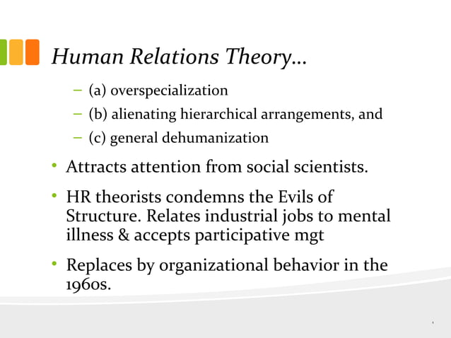 Human relation theory_l5 | PPT | Business | Business and Finance