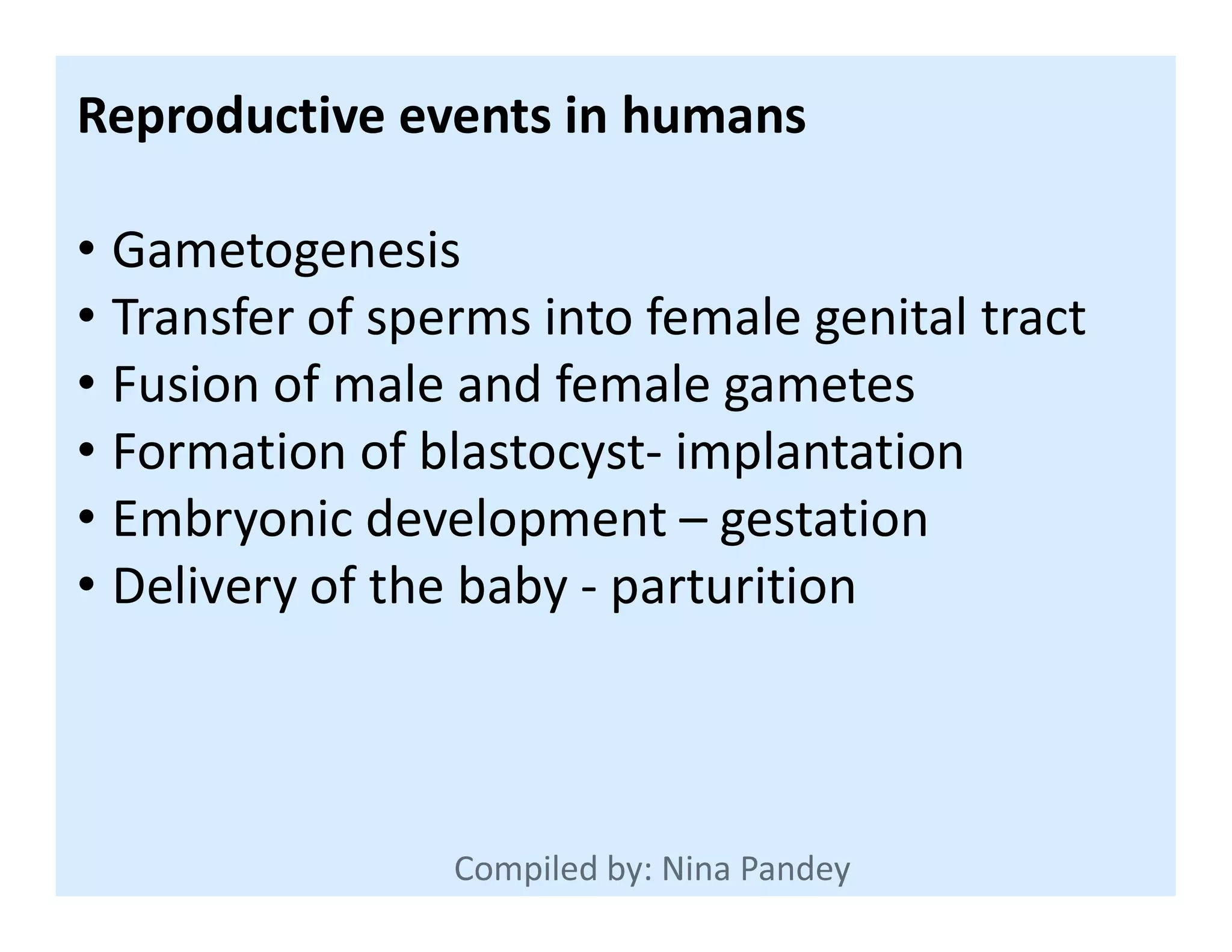 Human reproduction XII | PDF