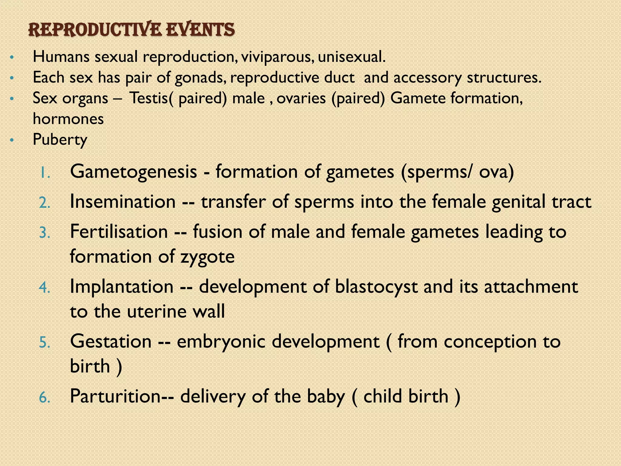 Human Reproduction | PPTX