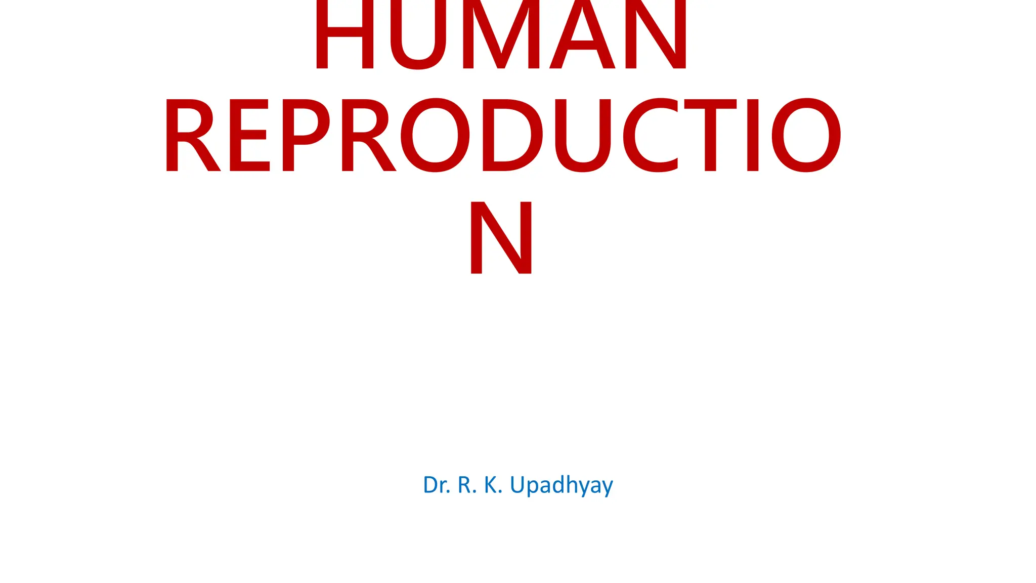 HUMAN REPRODUCTION .pptx class XII Biology | PPTX