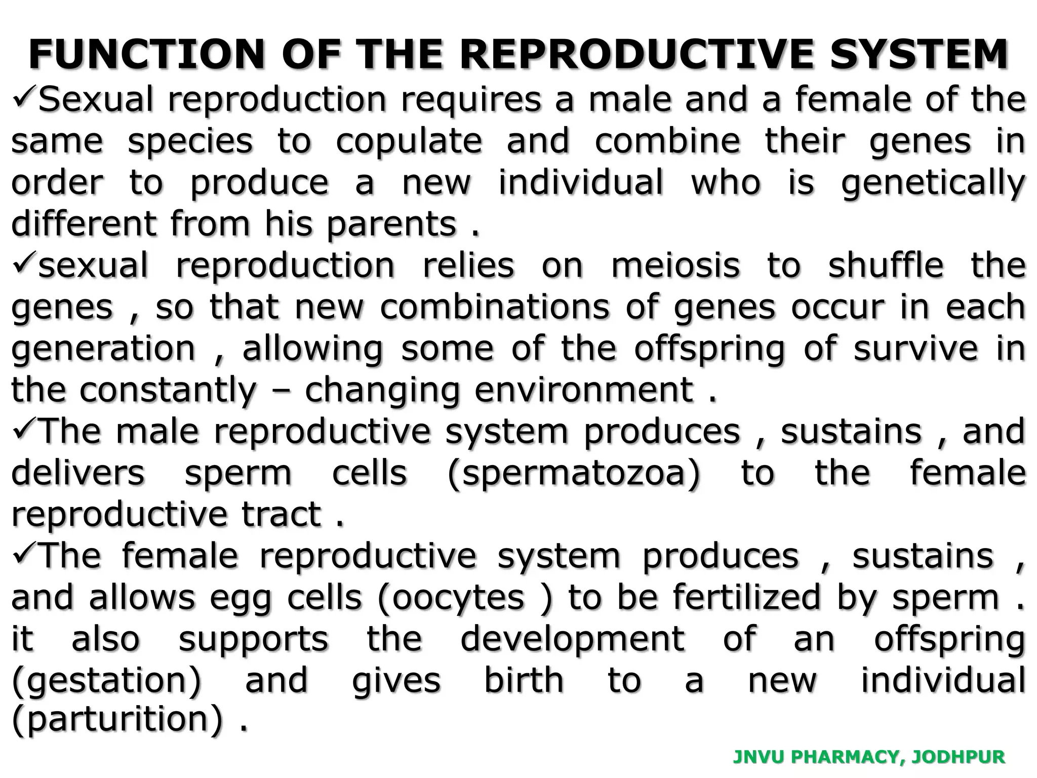 HUMAN REPRODUCTIVE SYSTEM | PPTX