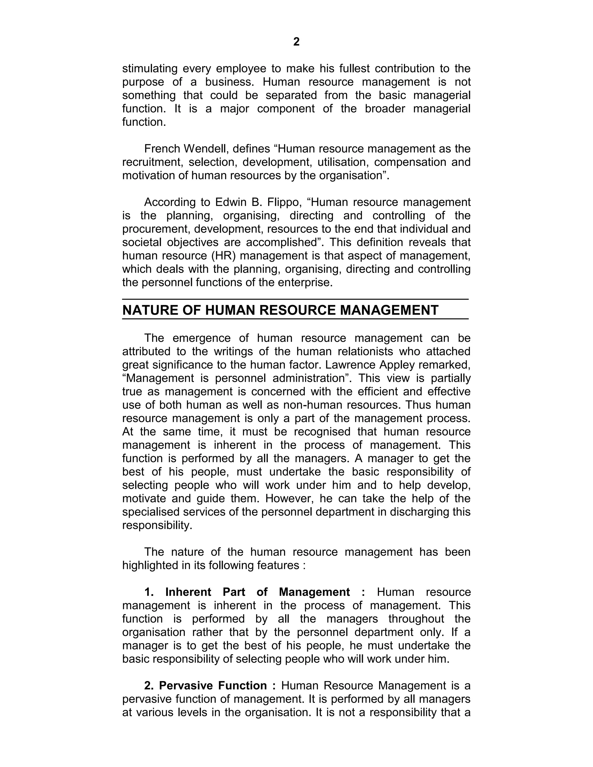 Human res. management m. com - i | PDF
