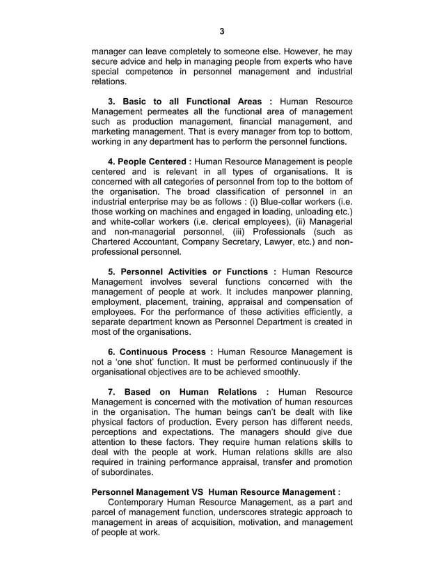 Human res. management m. com - i | PDF