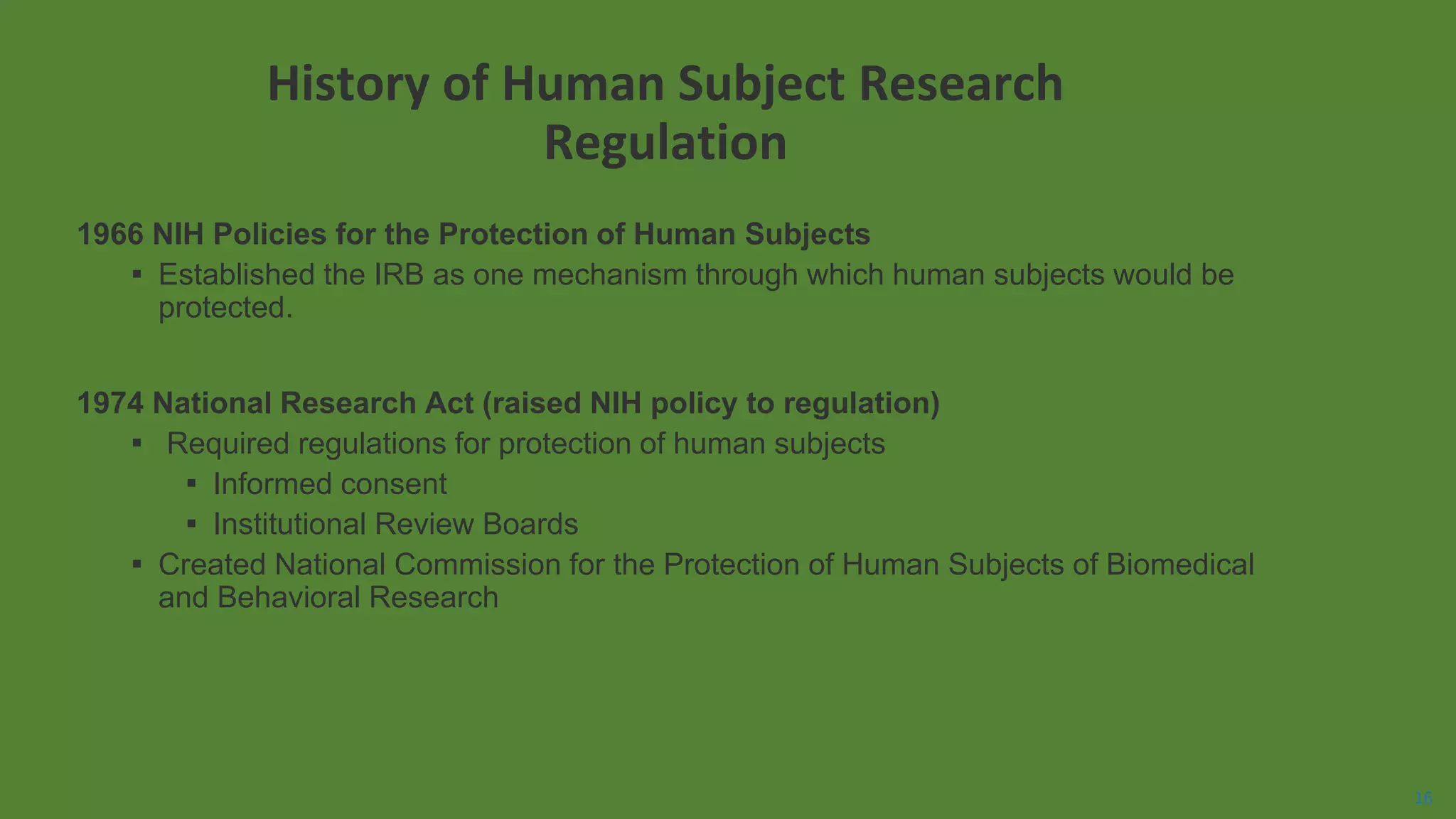 Human Research Subjects and IRB Process | PPTX