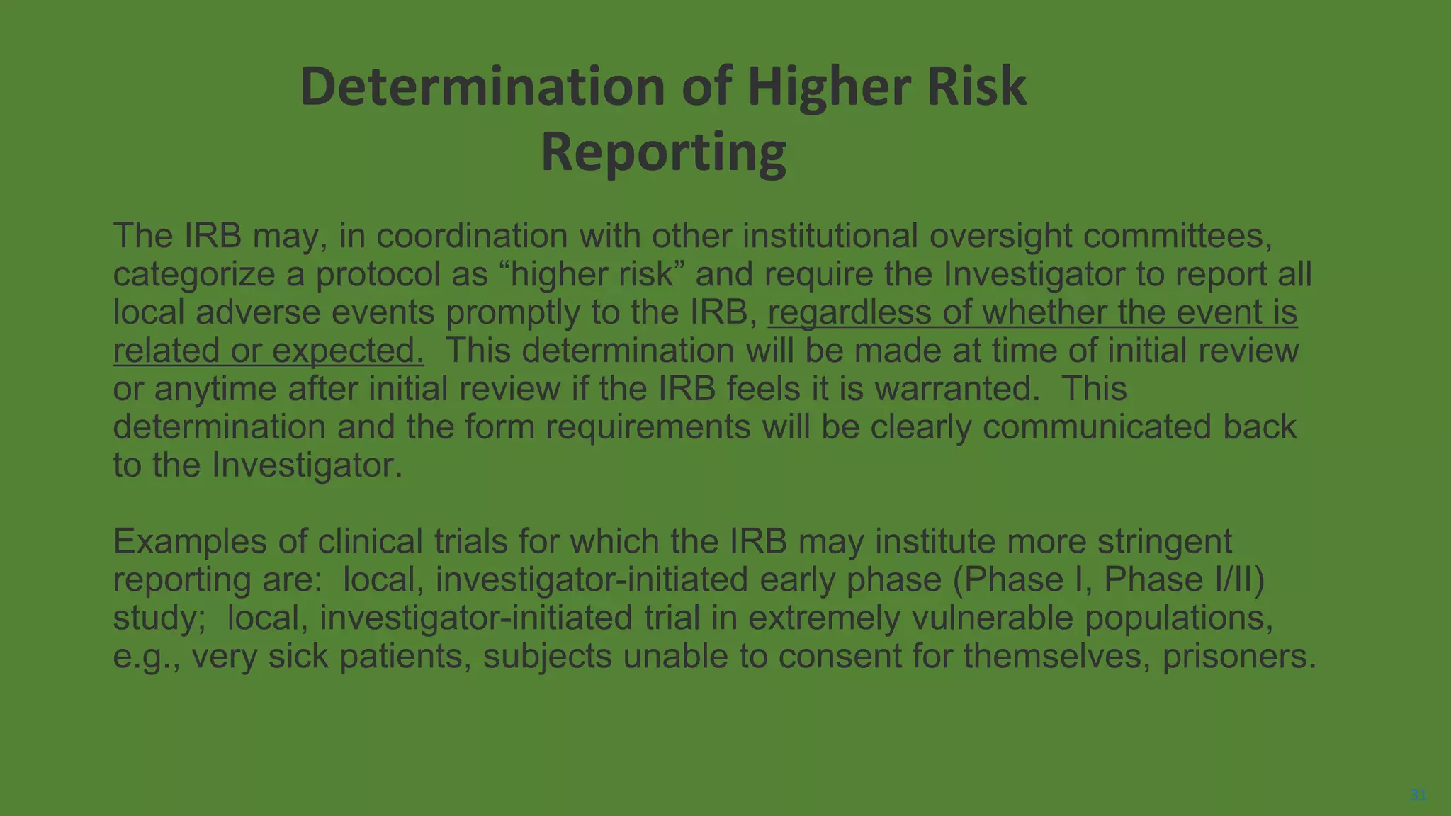 Human Research Subjects and IRB Process | PPTX